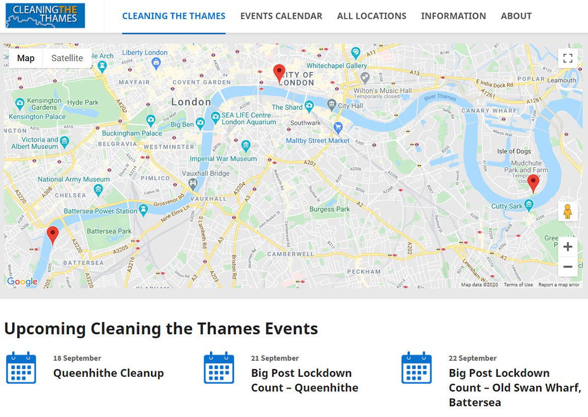 Web resource to help with cleaning up the Thames | Port of London Authority